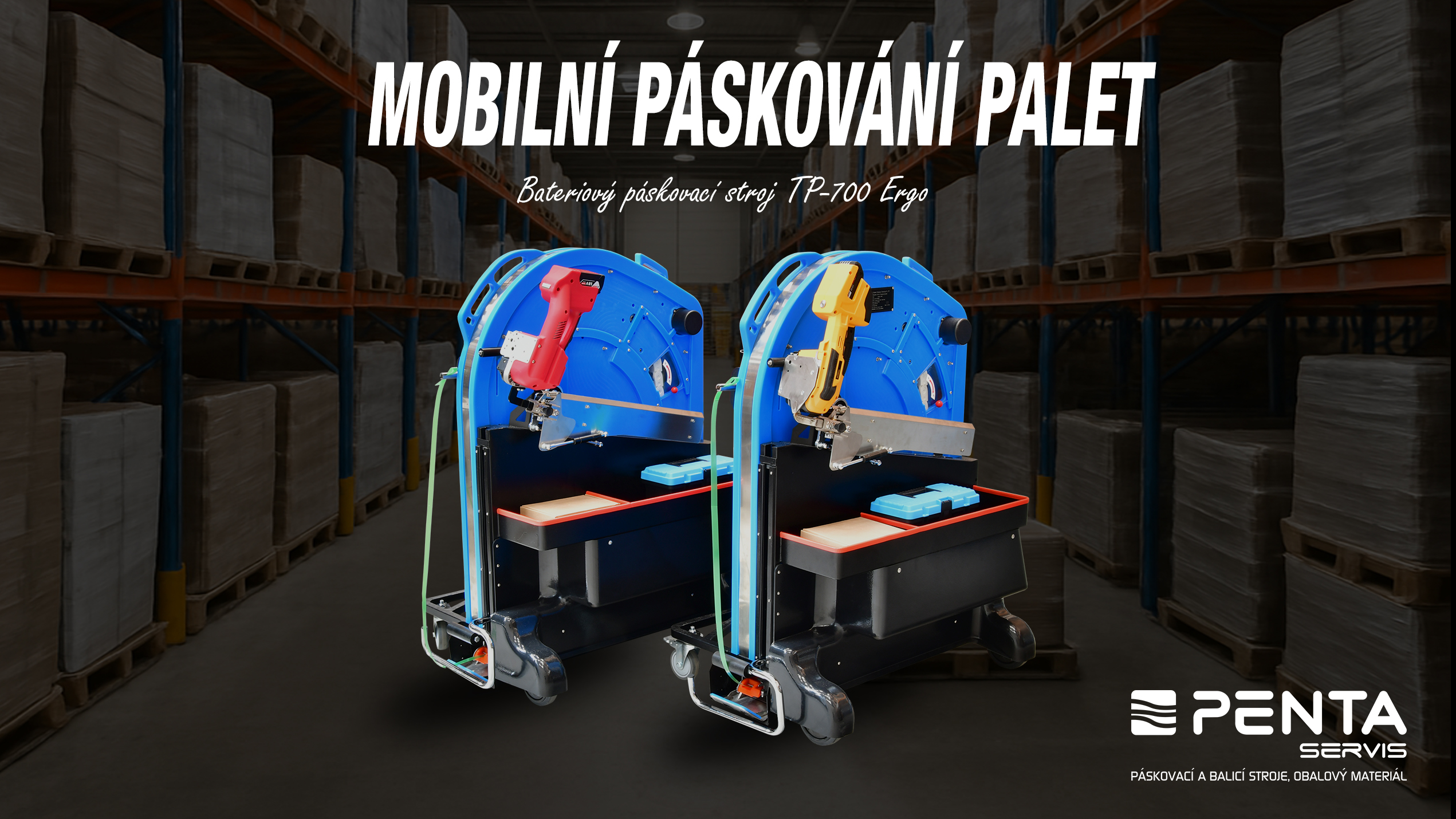 Páskovací stroj TP-700 Ergo + vázací páska jako dárek - PENTA - servis ...